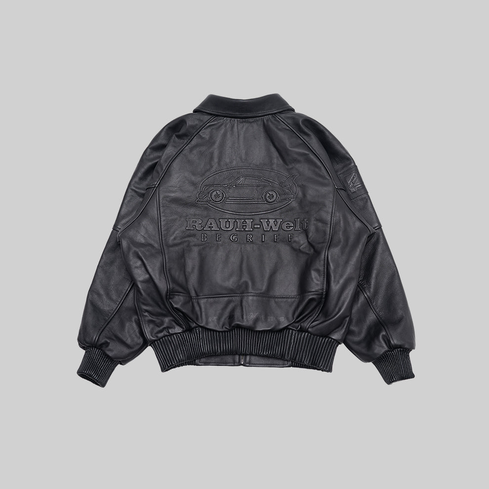 ATMOS X RWB X RTR LEATHER JACKETS - BLACK – Rawtype Riot