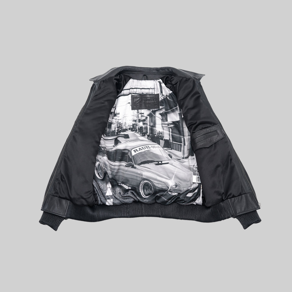 ATMOS X RWB X RTR LEATHER JACKETS - BLACK – Rawtype Riot